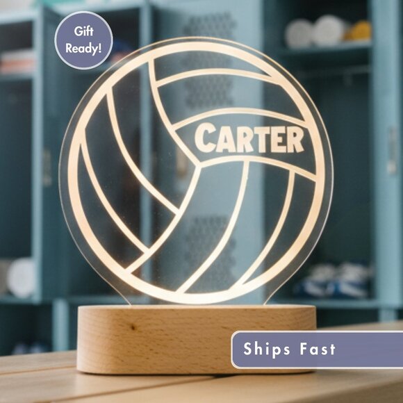 LED Expression | Accents | Personalized Volleyball Night Light Custom ...